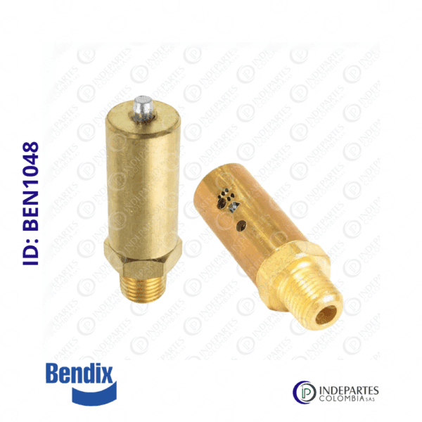 VÁLVULA SEGURIDAD TANQUE 1/4 150 PSI BENDIX – INDEPARTES COLOMBIA SAS
